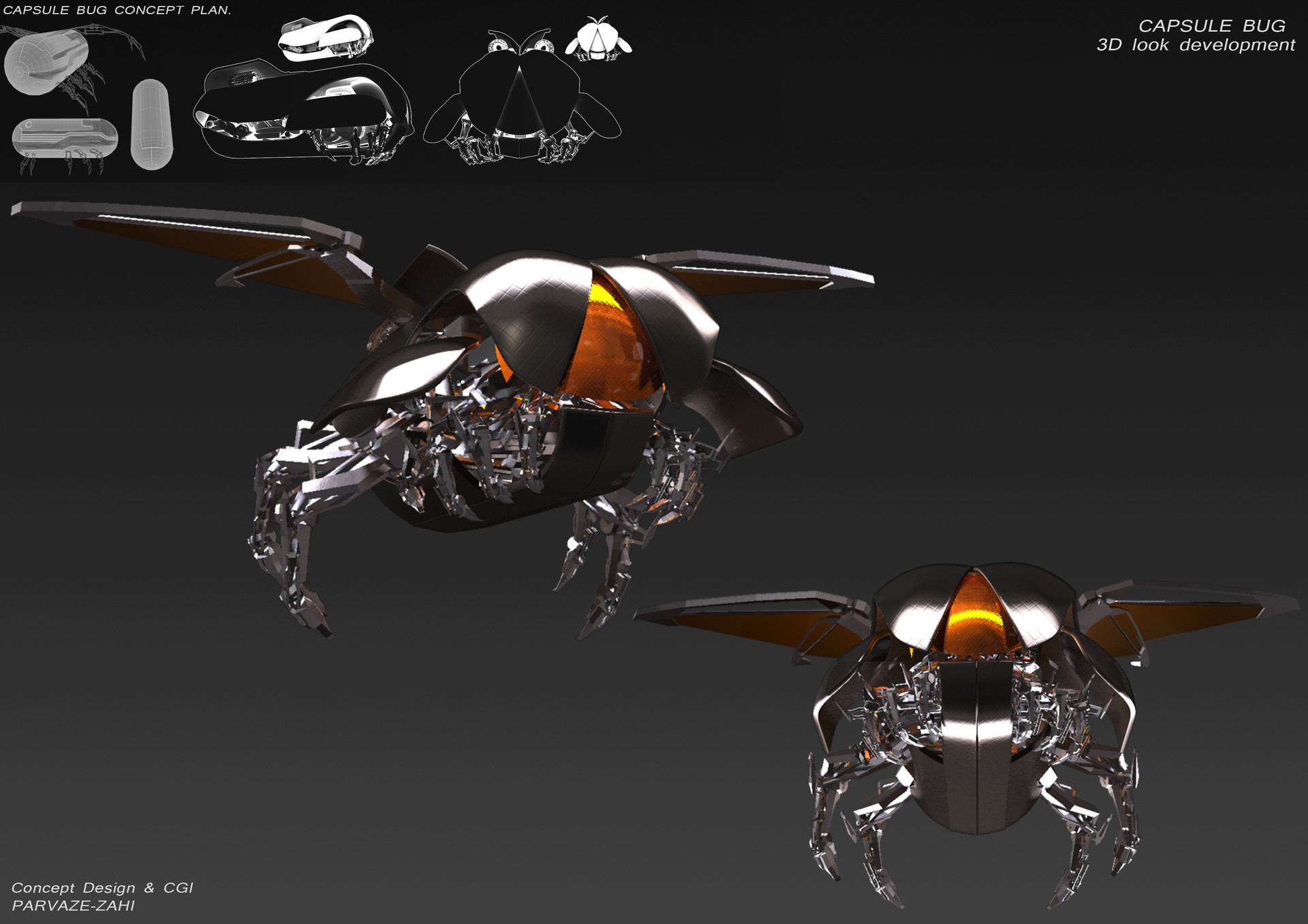 ArtStation - Mech Bug concept design