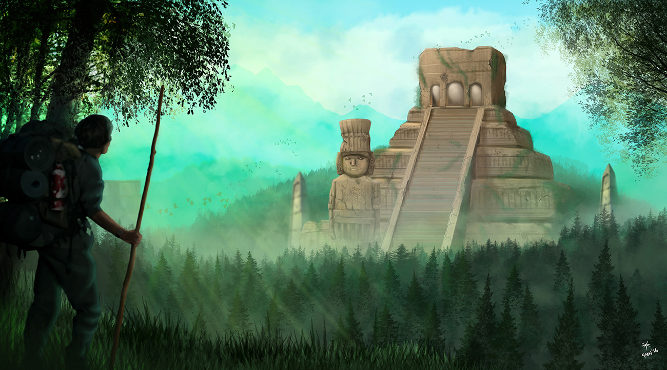 ArtStation - Lost Mayan City Concept
