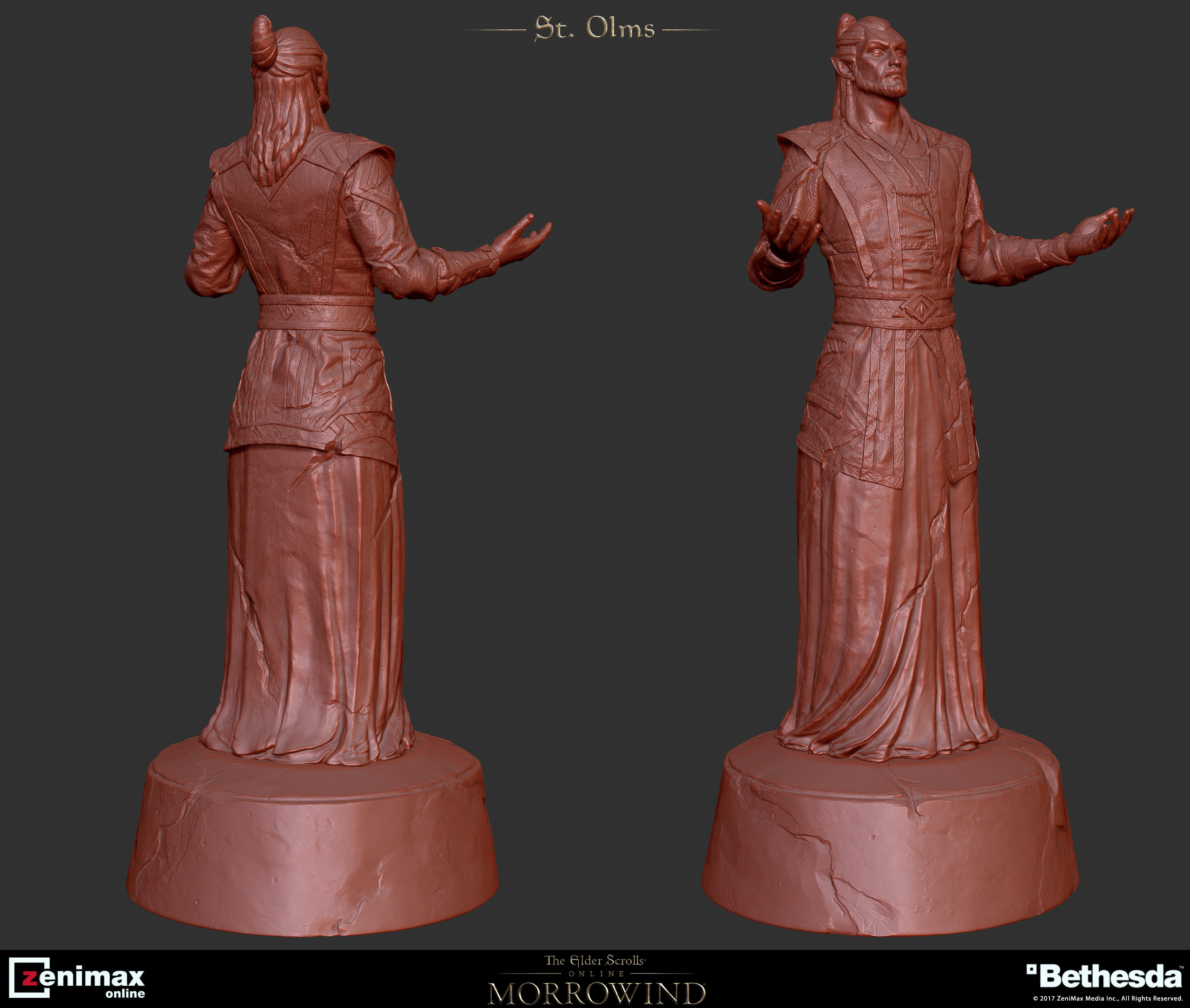 Tim Mrozek - Statue of St. Olms - Vivec City