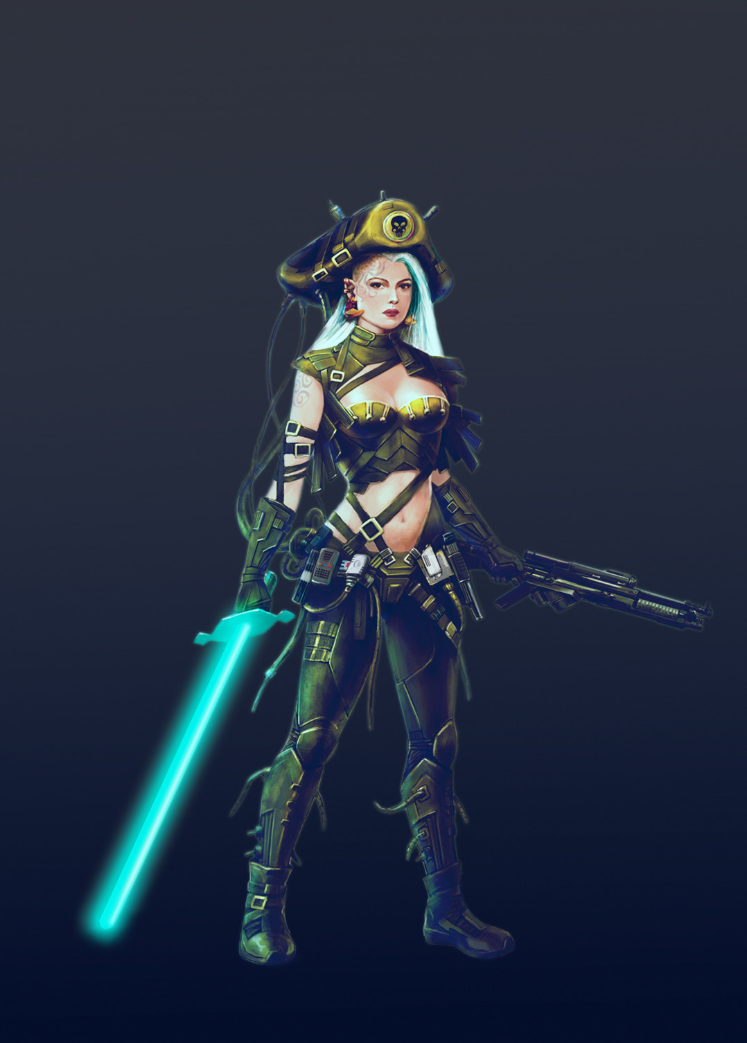 ArtStation - Female pirate of the future