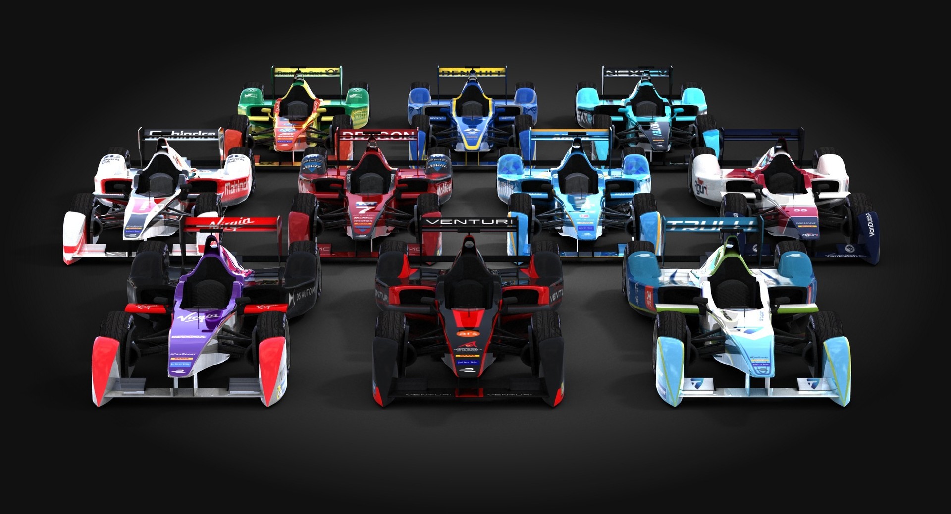OpticalDreamSoft - Formula E Teams Pack Season 2015 2016 3D models
