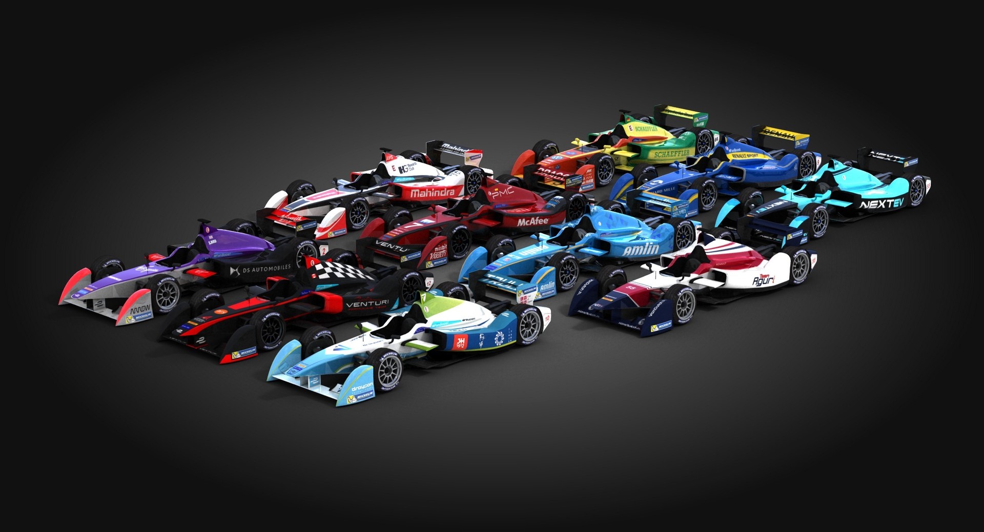 OpticalDreamSoft - Formula E Teams Pack Season 2015 2016 3D models