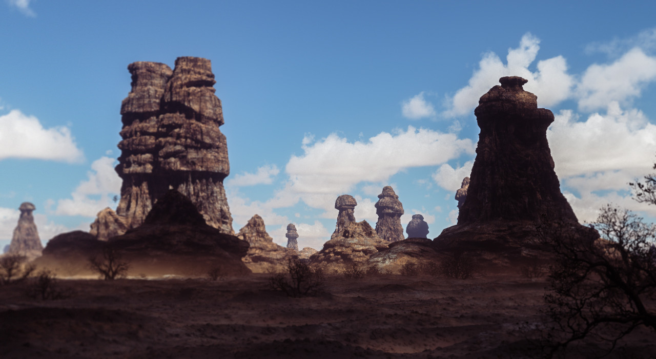 ArtStation - Desert rocks