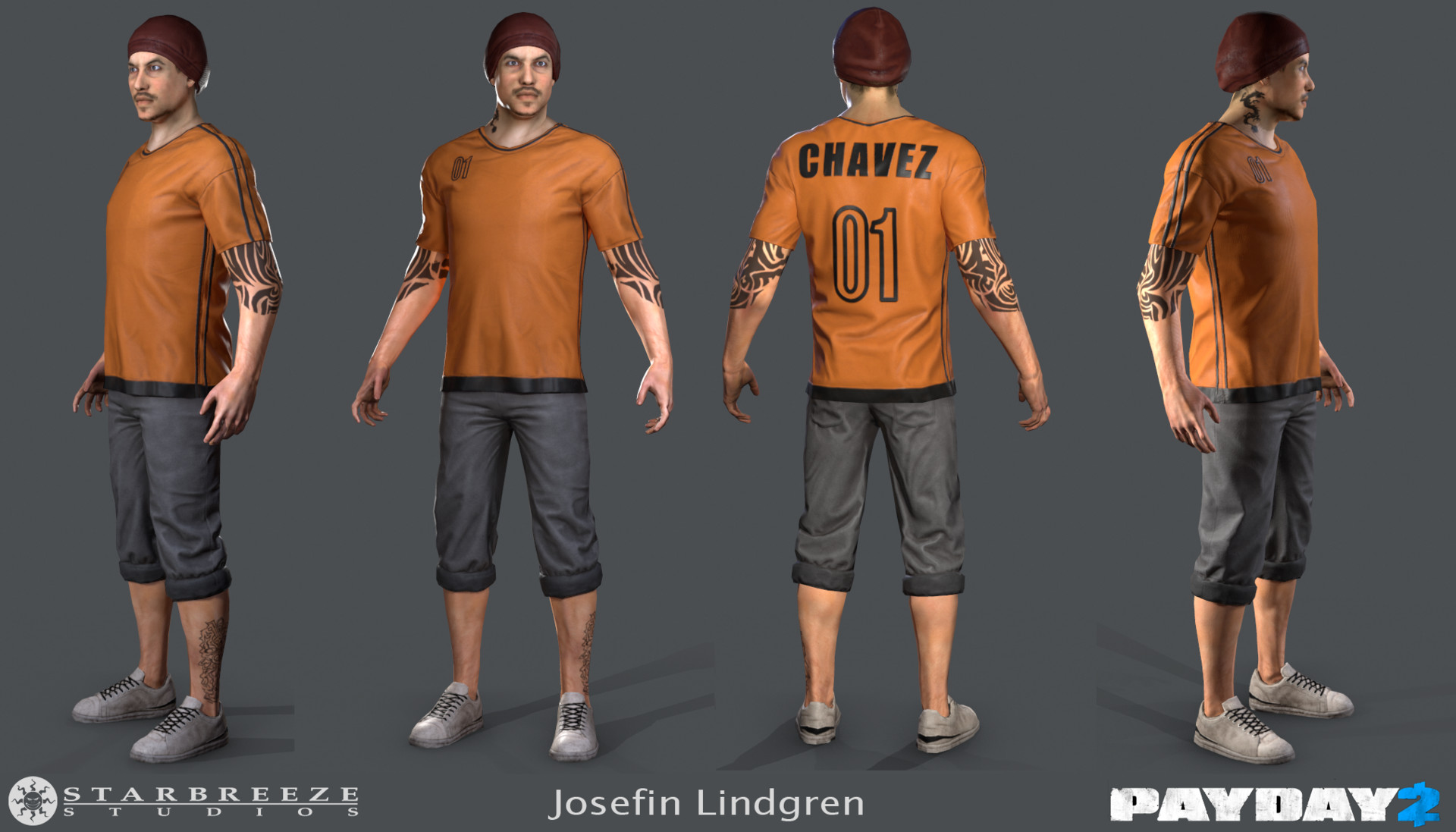 Josefin Lindgren - Payday 2 - Characters