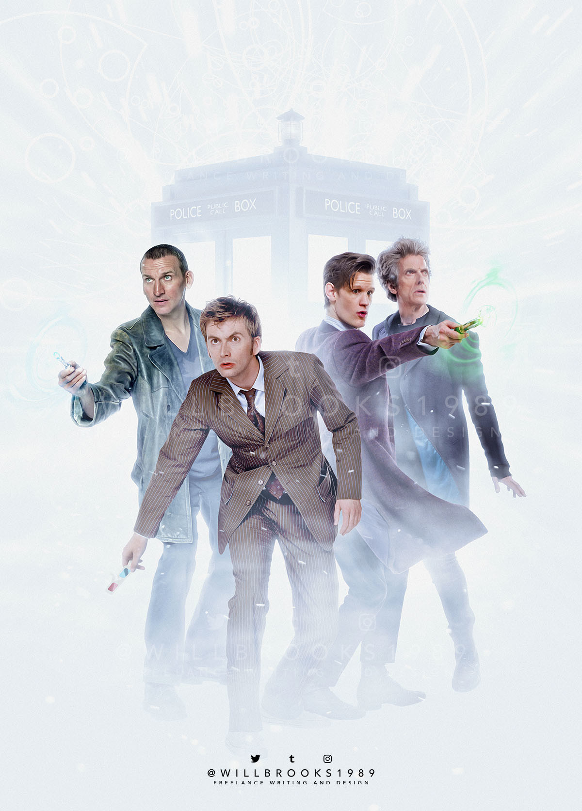 Tenth And Eleventh Doctor Wallpaper