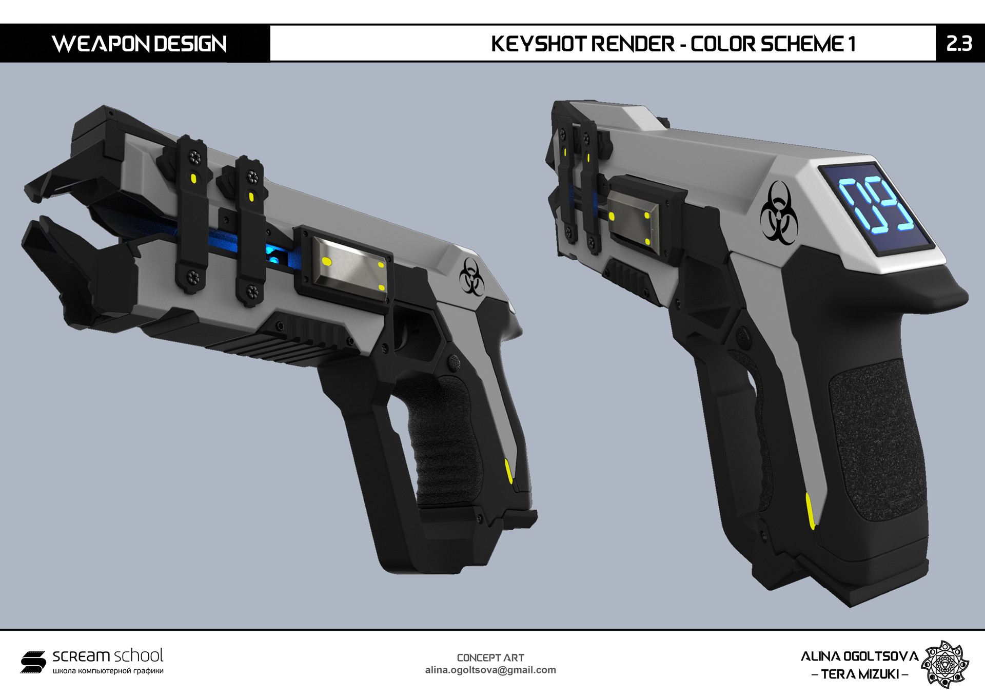 Alina Ogoltsova - Weapon Design - Laser Pistol