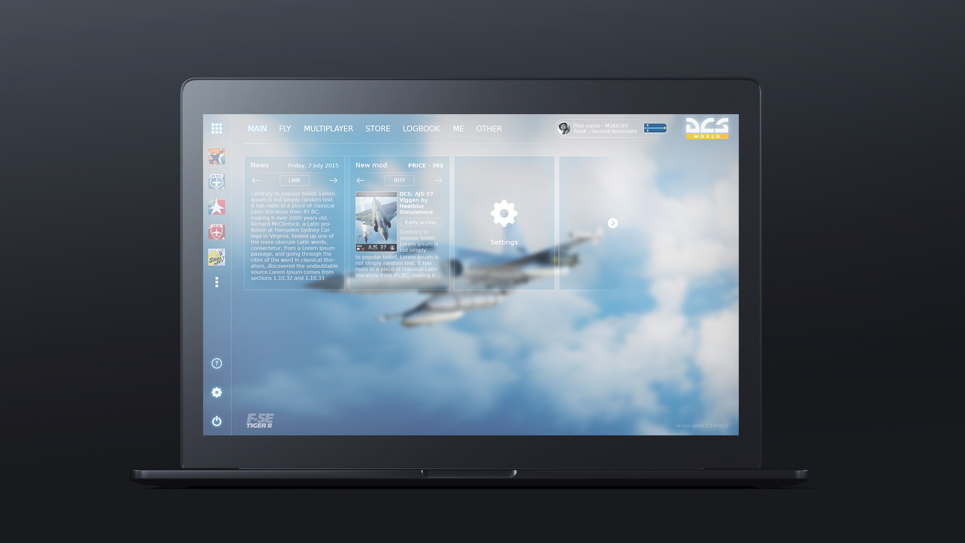 ArtStation - Concept DCS main menu