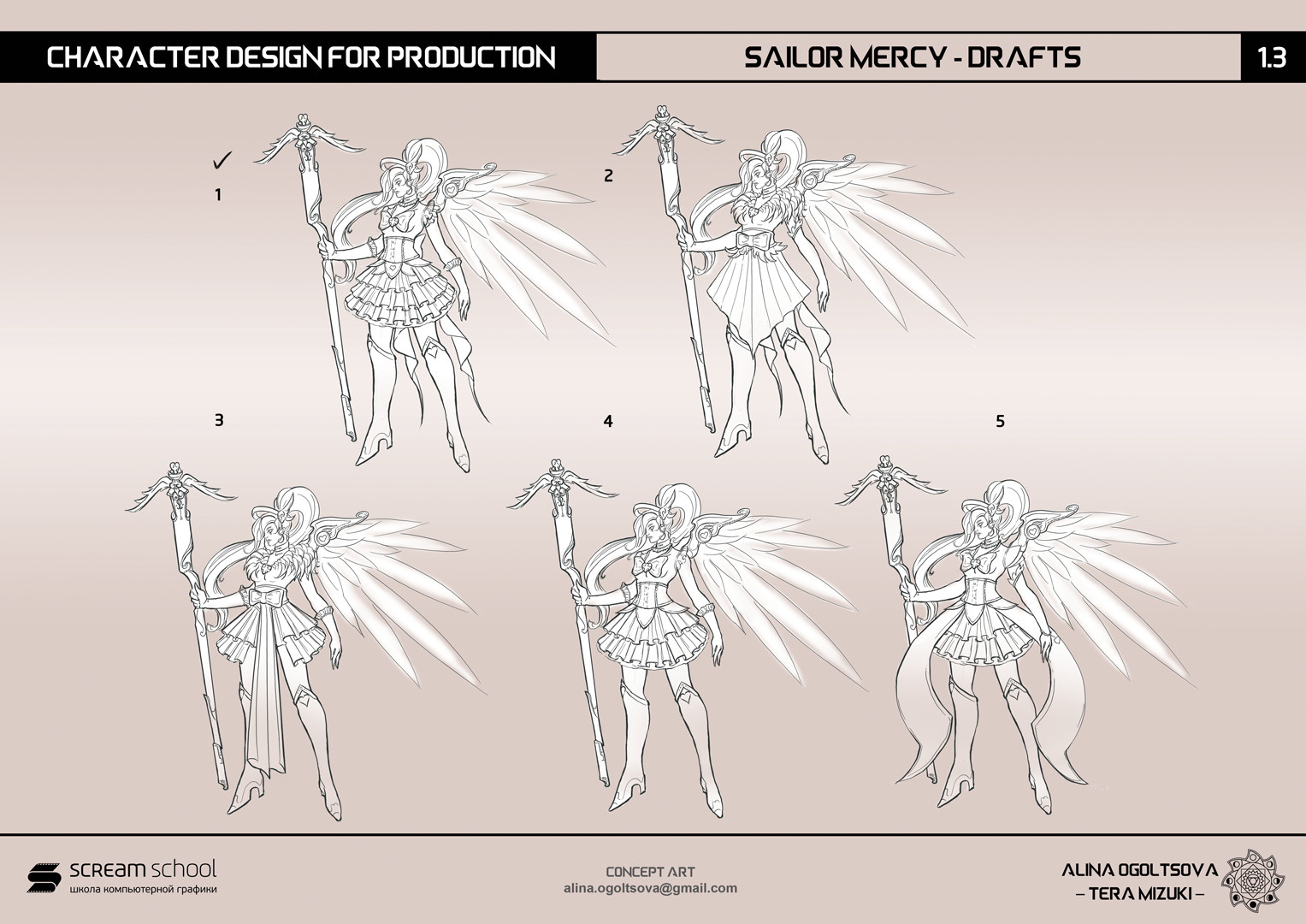 Alina Ogoltsova - Overwatch - Mercy Skin Concept Art