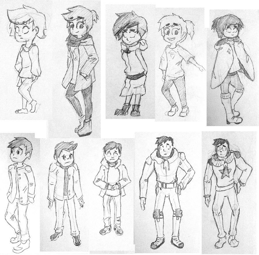 Akuma Kira - Cyber Future Character Designs