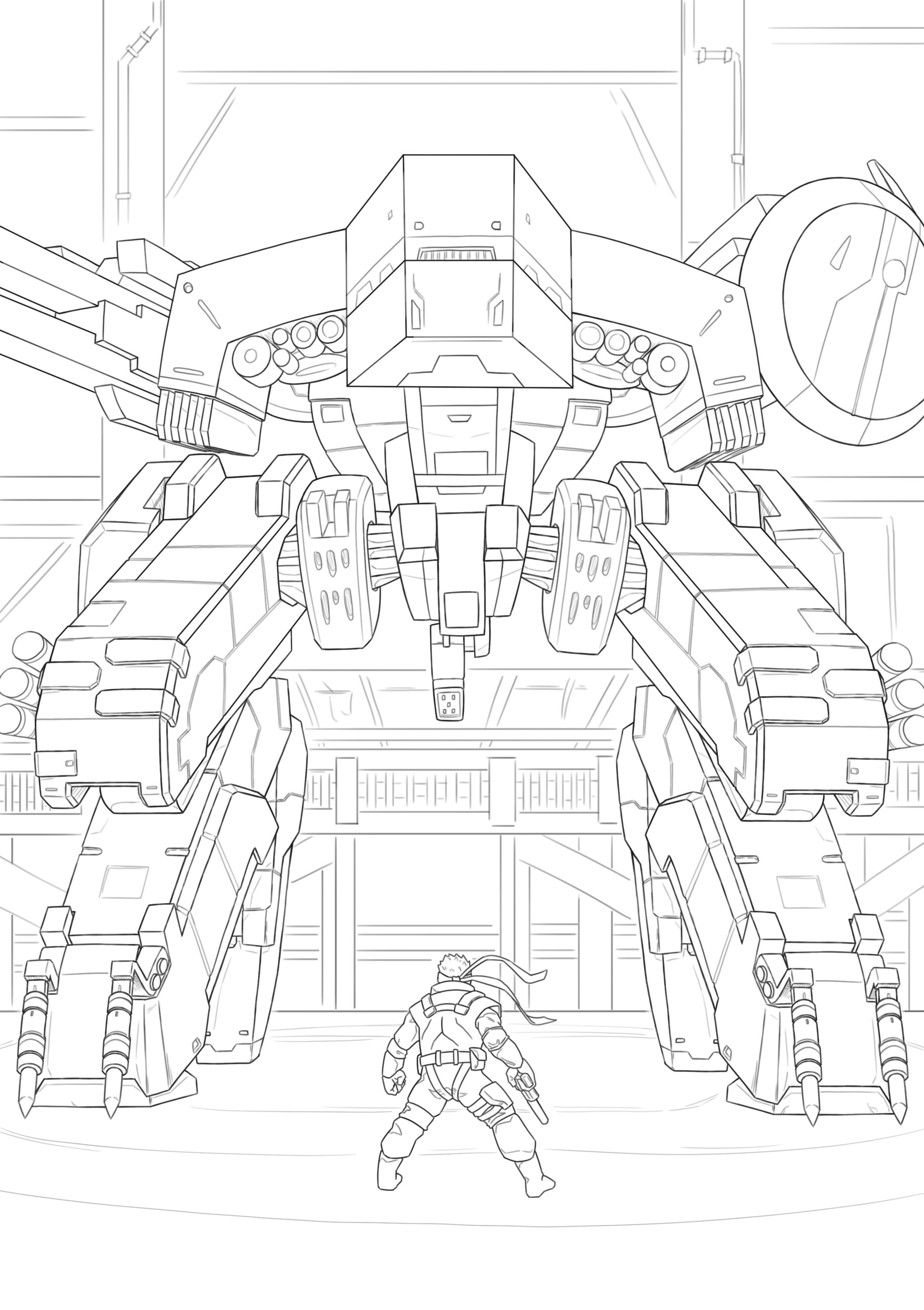 metal gear coloring pages
