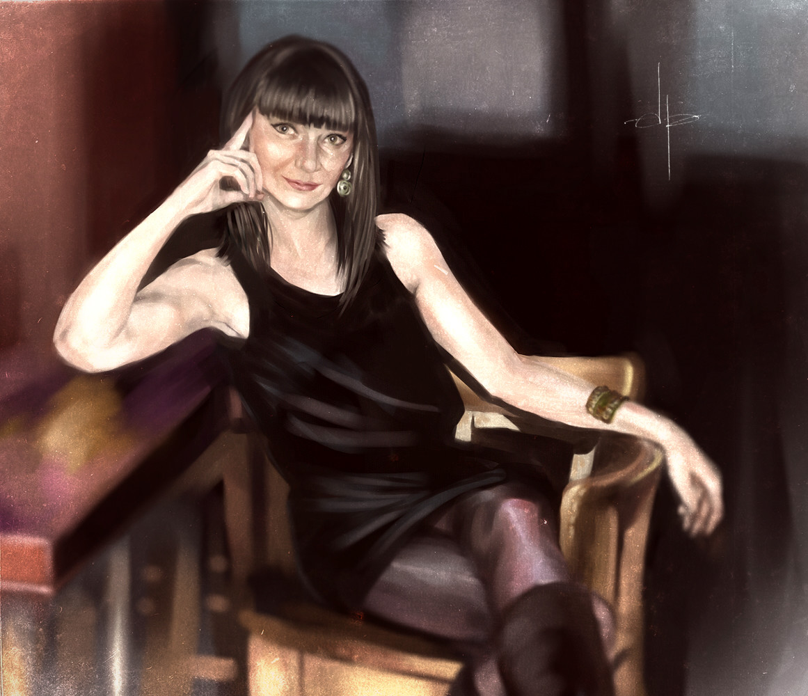 ArtStation - Wife`s portrait
