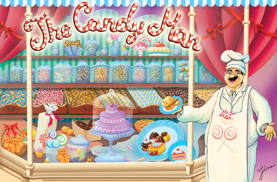 Livia Radman - Design for The Candy Man - Board game
