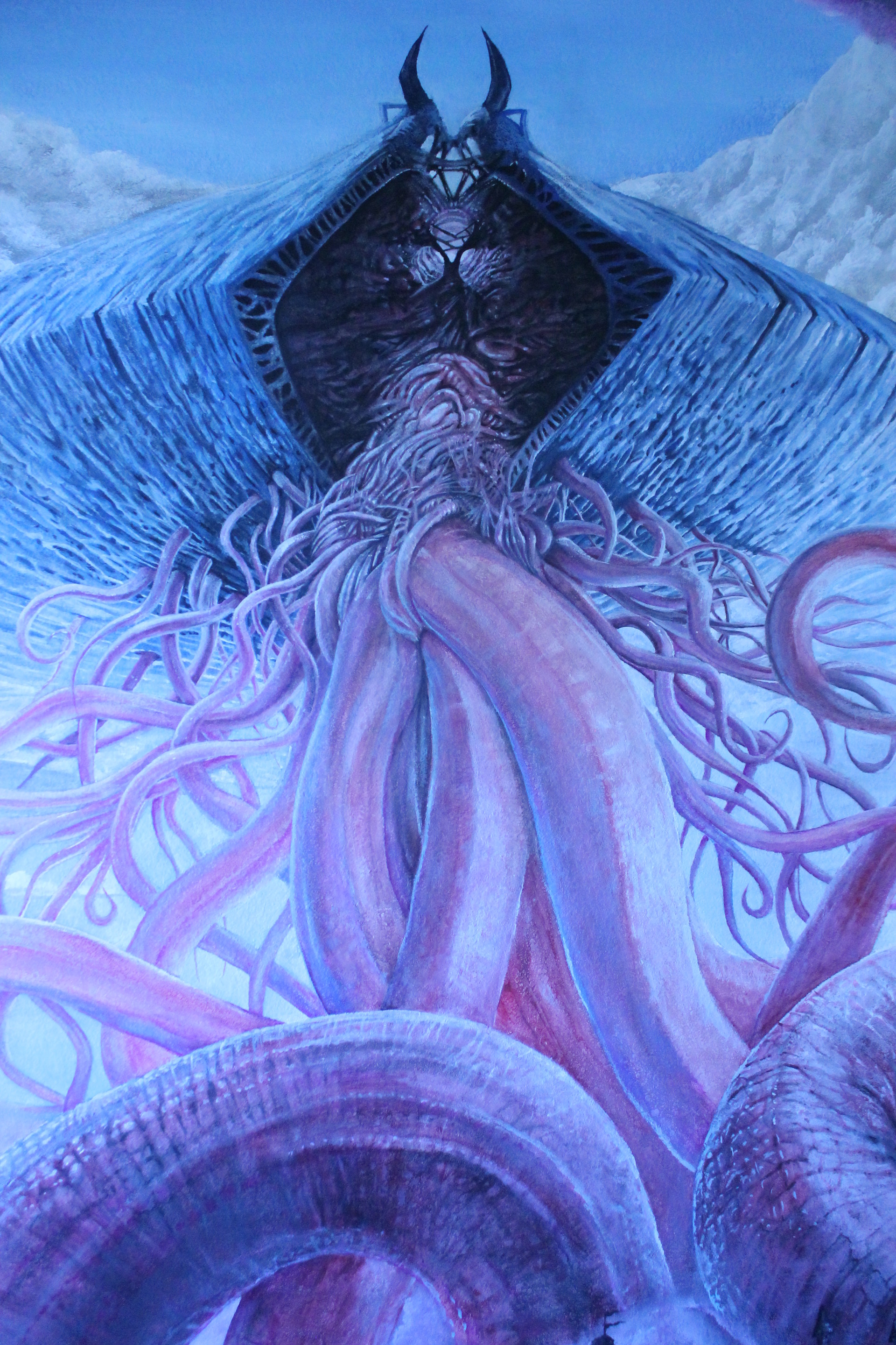 ArtStation - Mural of Emrakul from Magic the Gathering.