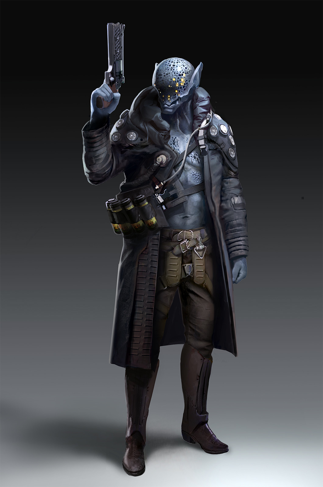 futuristic hunter concept