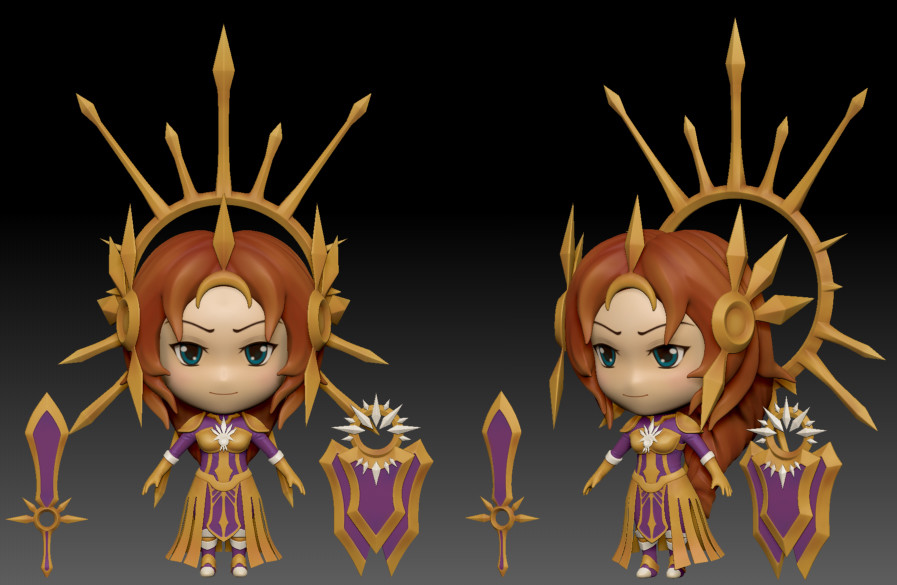 ArtStation - Leona chibi ( league of legend )