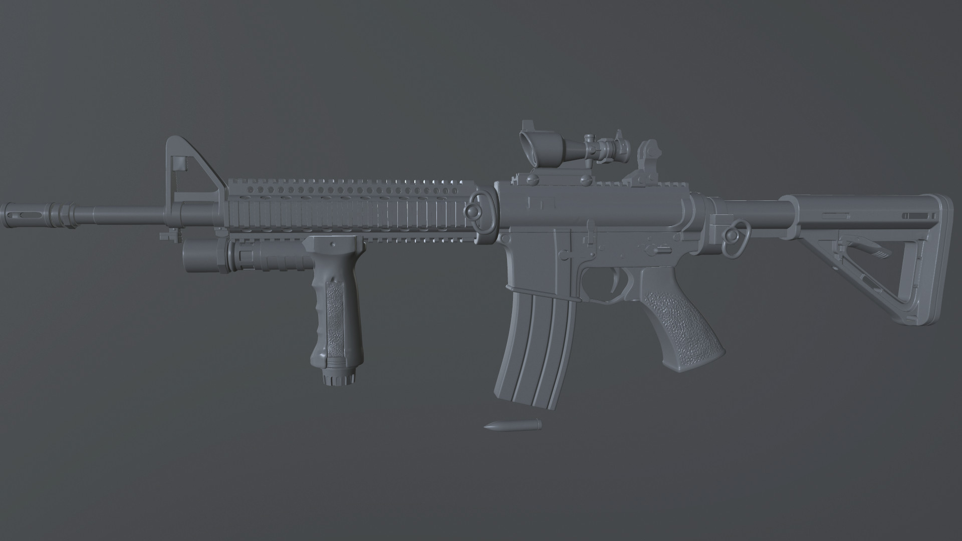 ArtStation - M4A1 gun