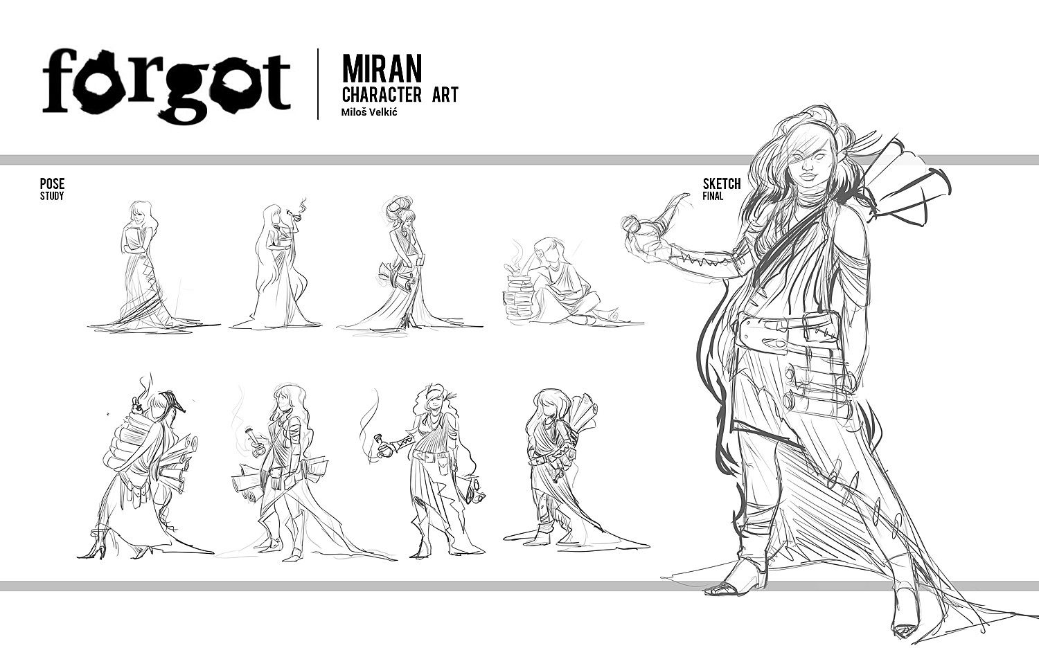 Miloš Velkić - Miran - Character concept art