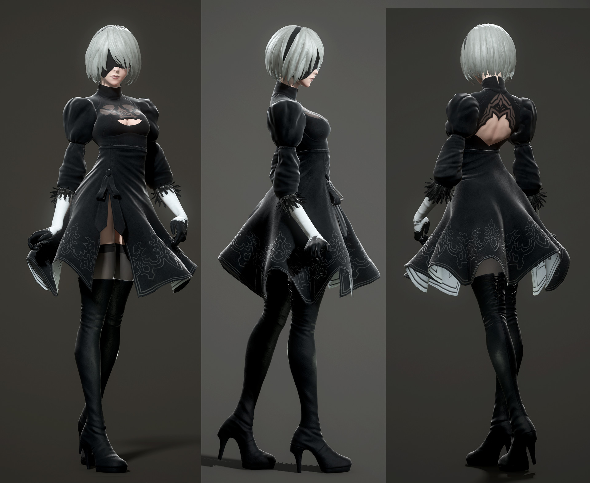 Takumi Oniki - Fan Art - 2B(NieR:Automata)