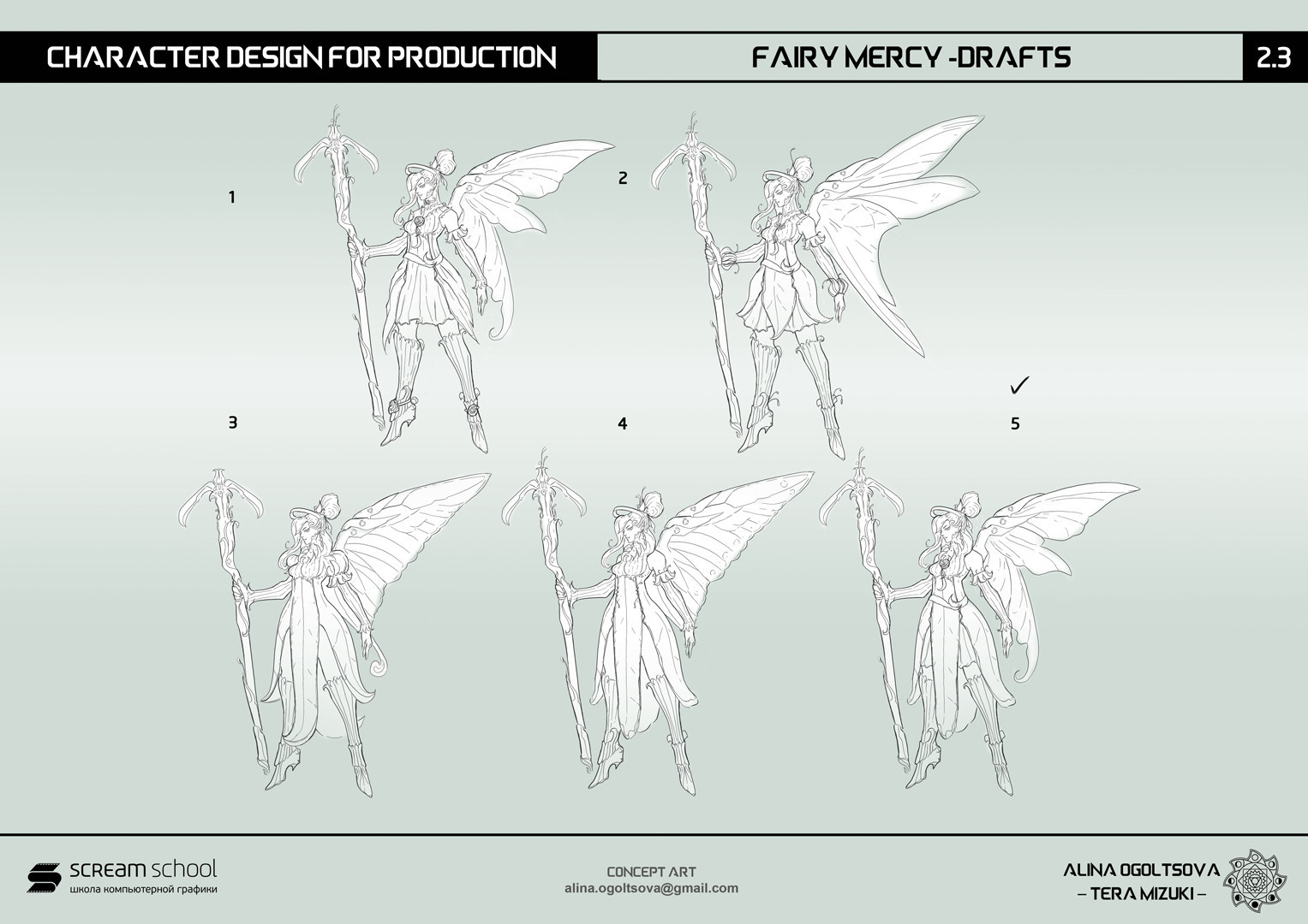 Alina Ogoltsova - Overwatch - Mercy Skin Concept Art 2