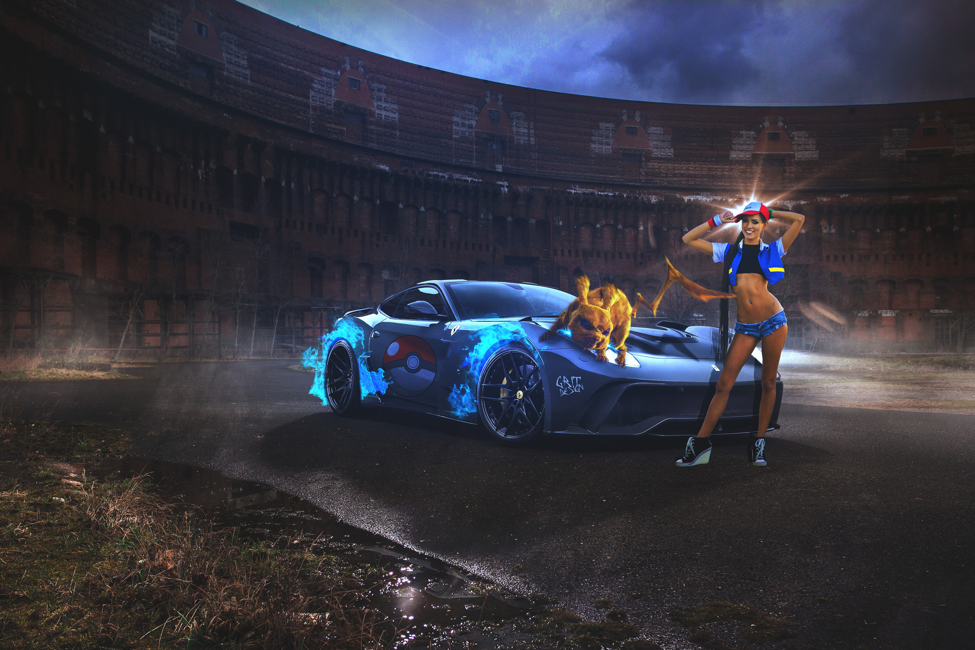 ArtStation - Ferrari F12 Pokemon Edition