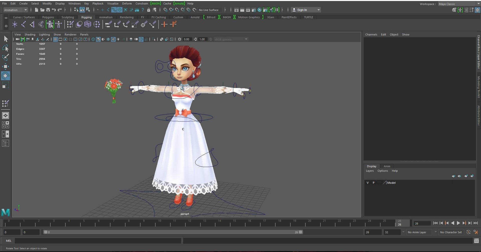 ArtStation - Hand paint girl model