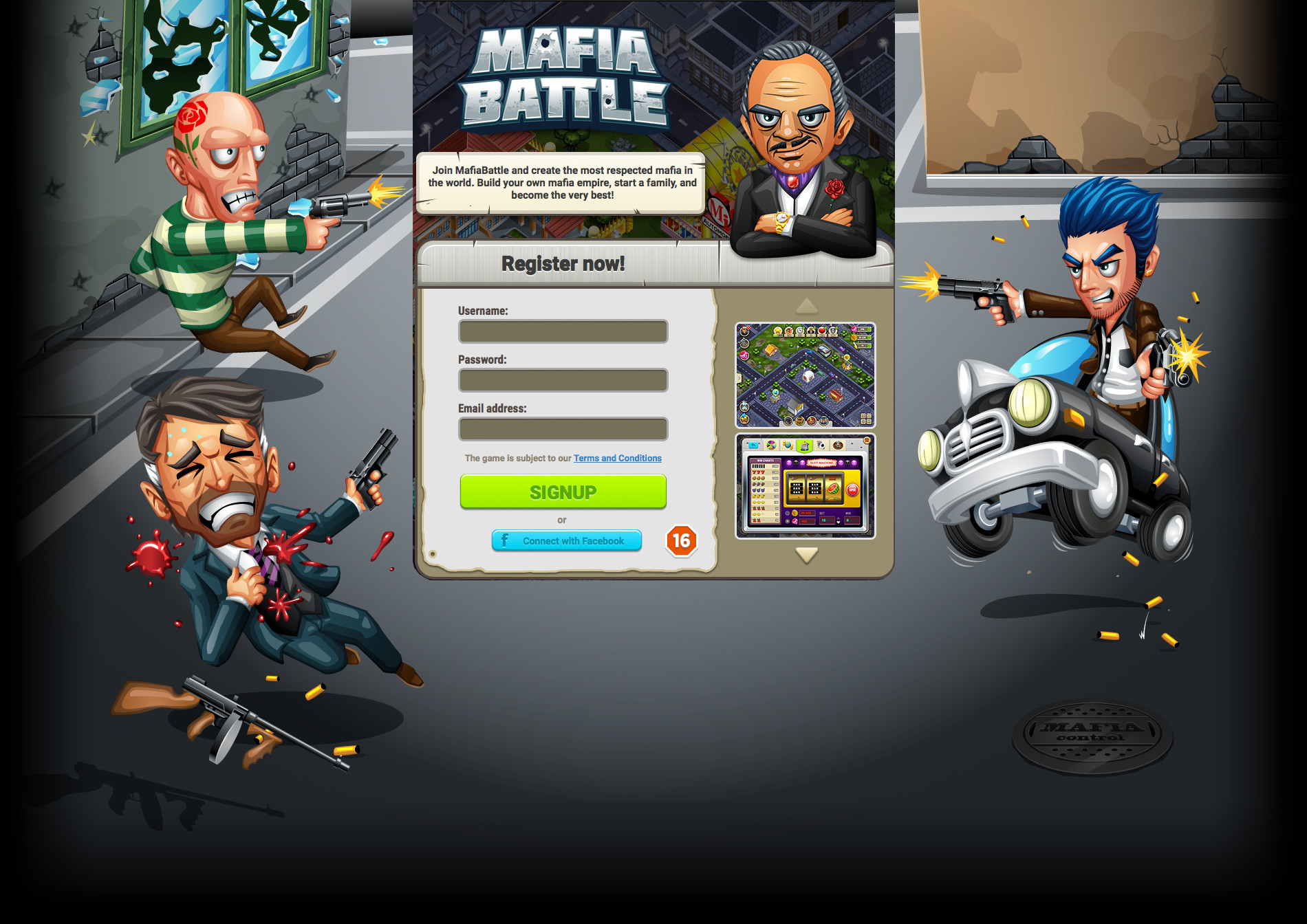 ArtStation - MAFIA BATTLE Web Bg 04