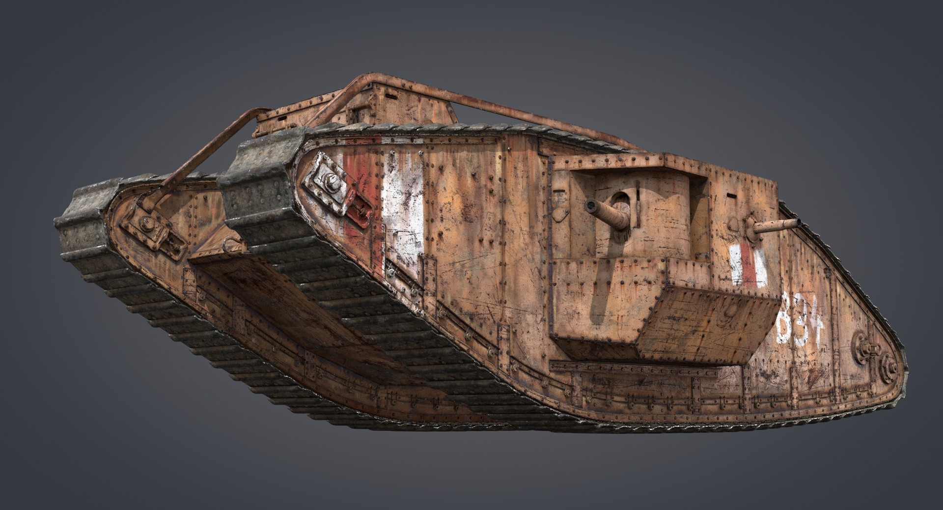 ArtStation - British Mark 4 Tank