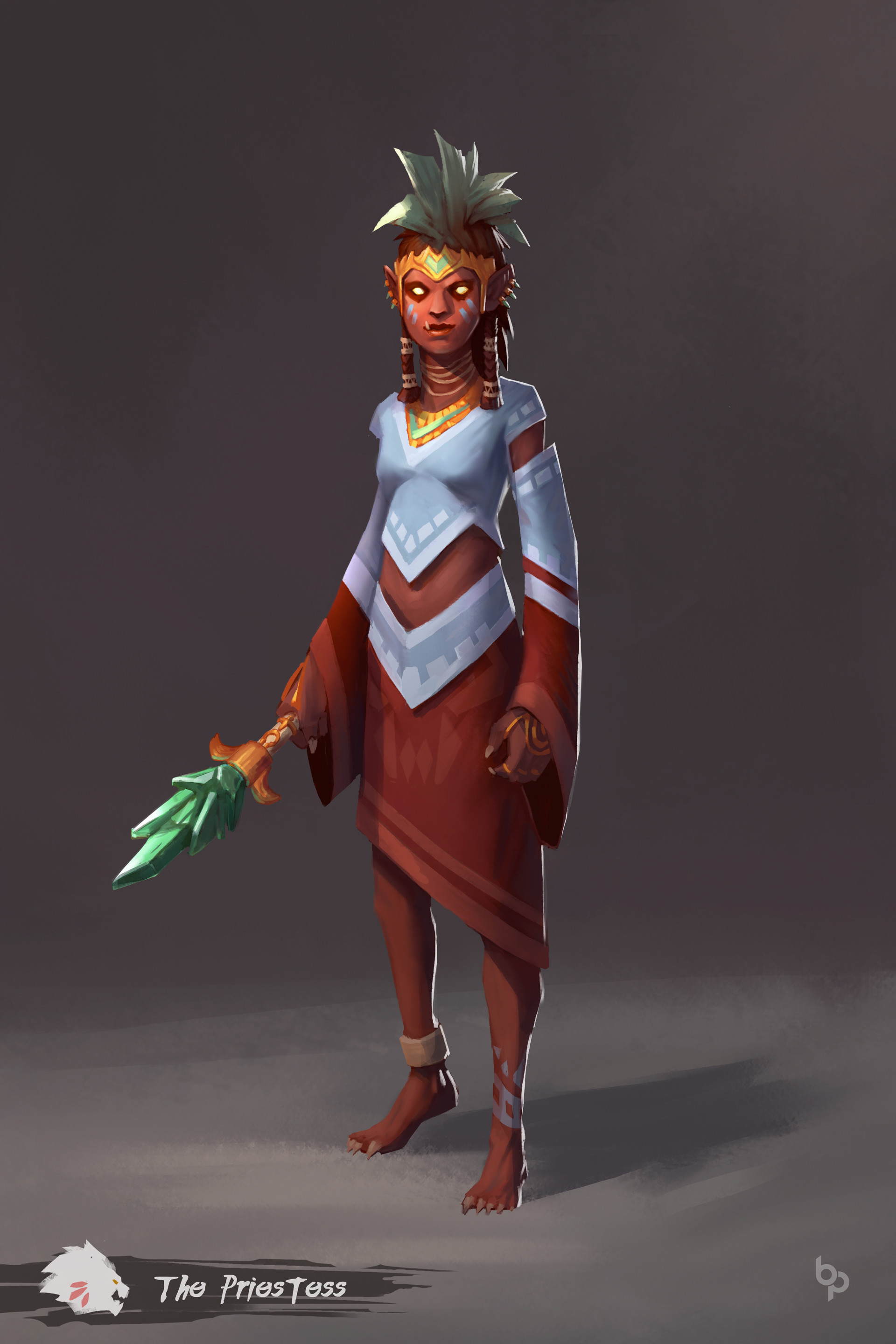 ArtStation - Tribal Priestess Concept