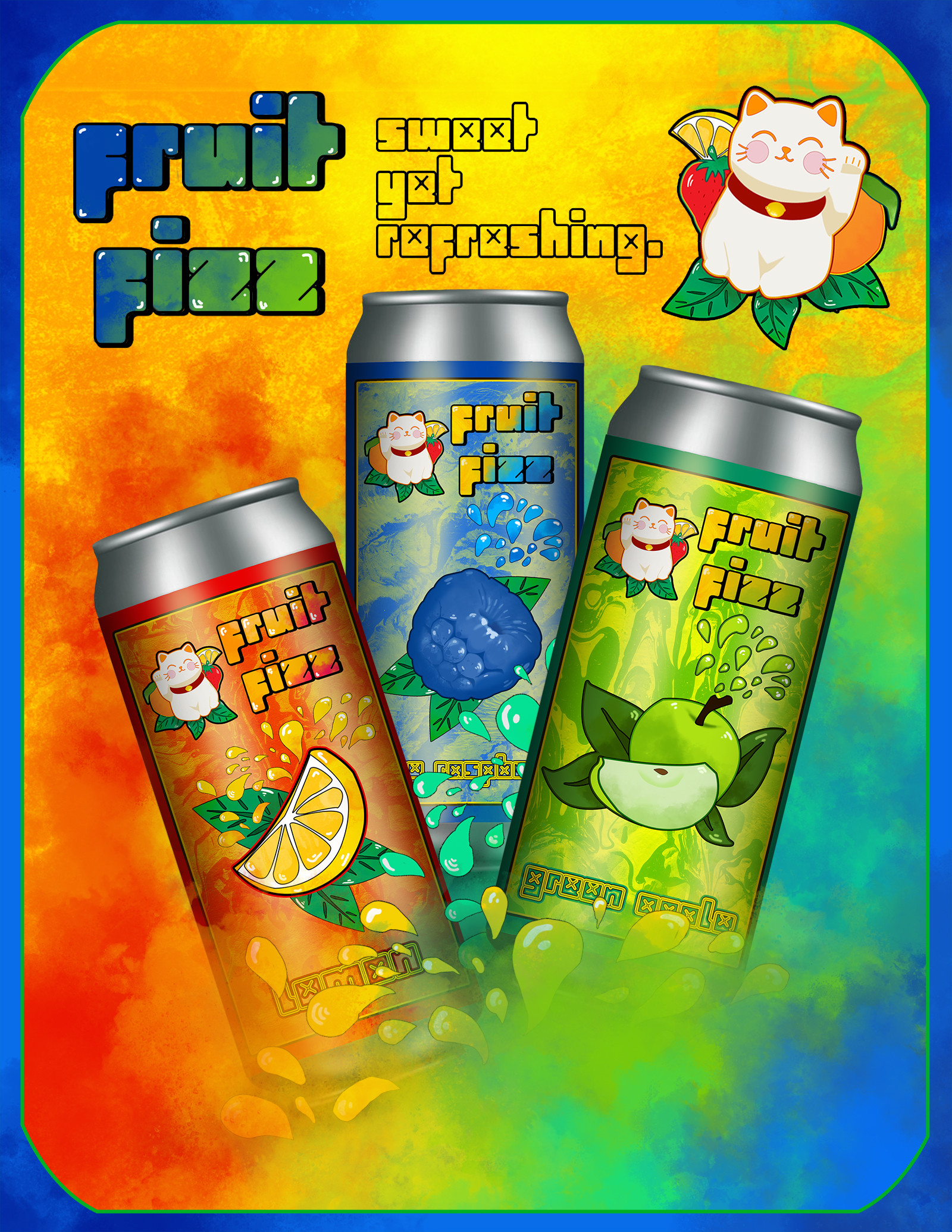 ArtStation - Fruit Fizz Soda Advert