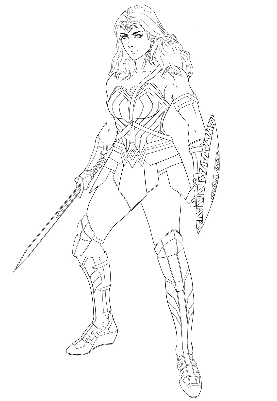 wonder woman movie coloring pages