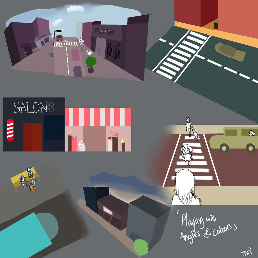 ArtStation - Simple background concepts.