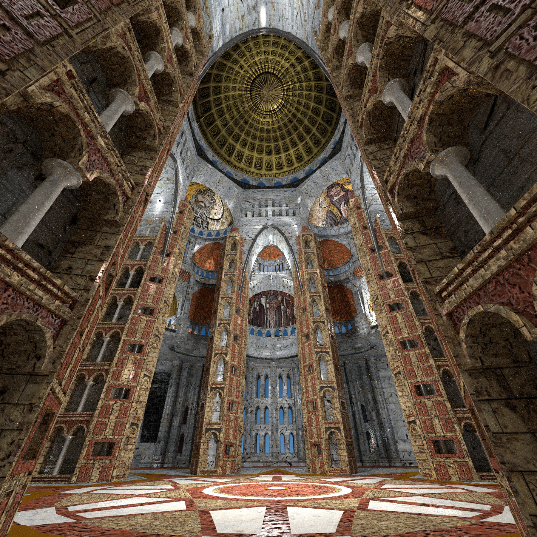 ArtStation - Byzantine Cathedral (INTERIOR & EXTERIOR)