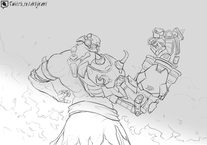 how to draw doomfist overwatch