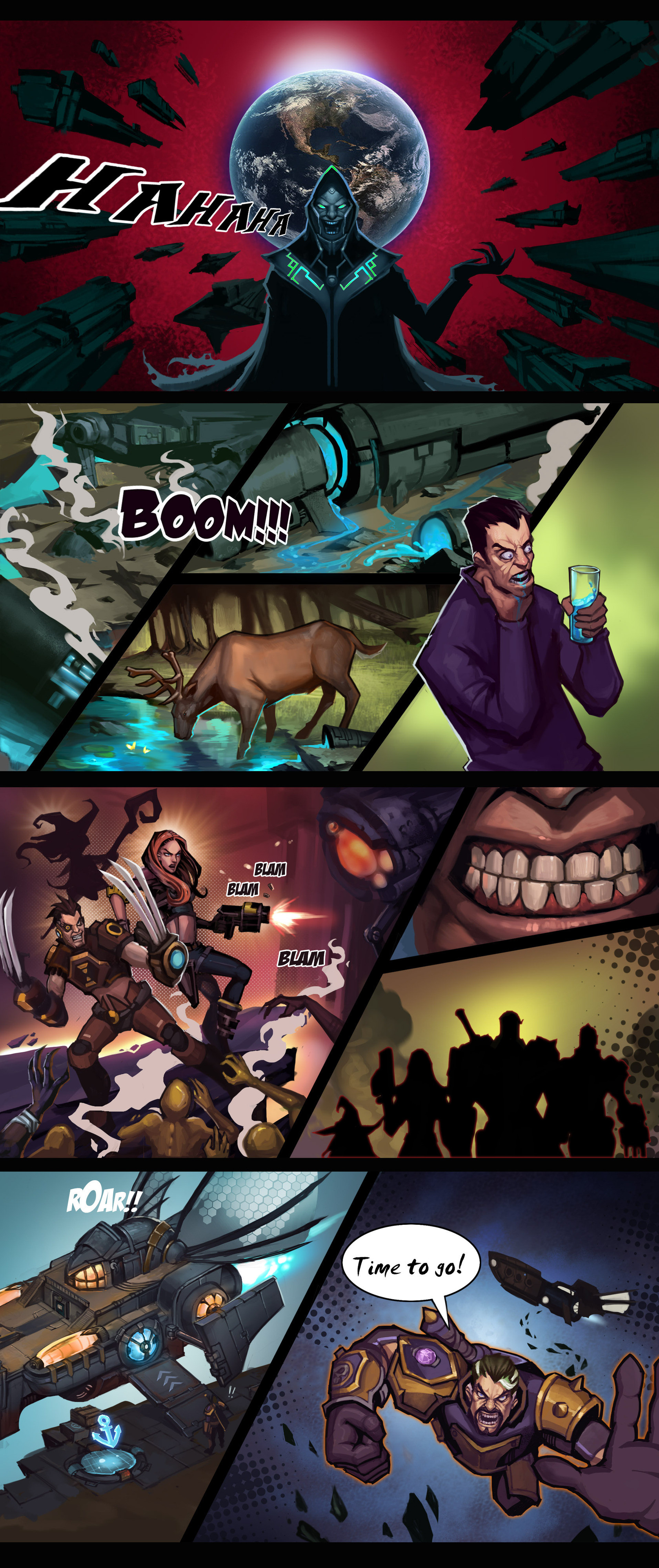 ArtStation - short comic for mobile game