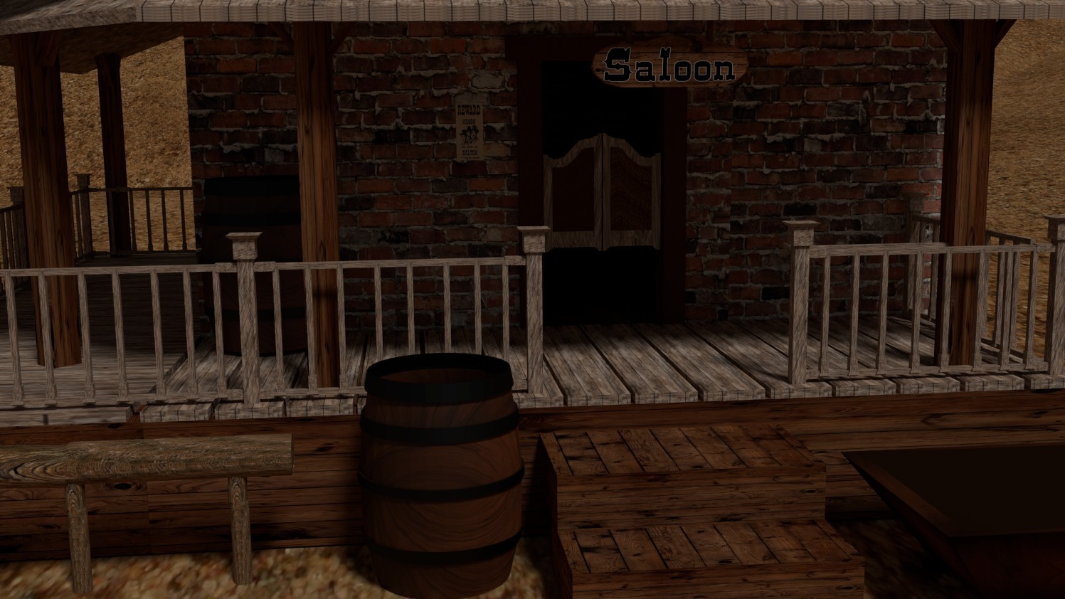 ArtStation - Saloon Front