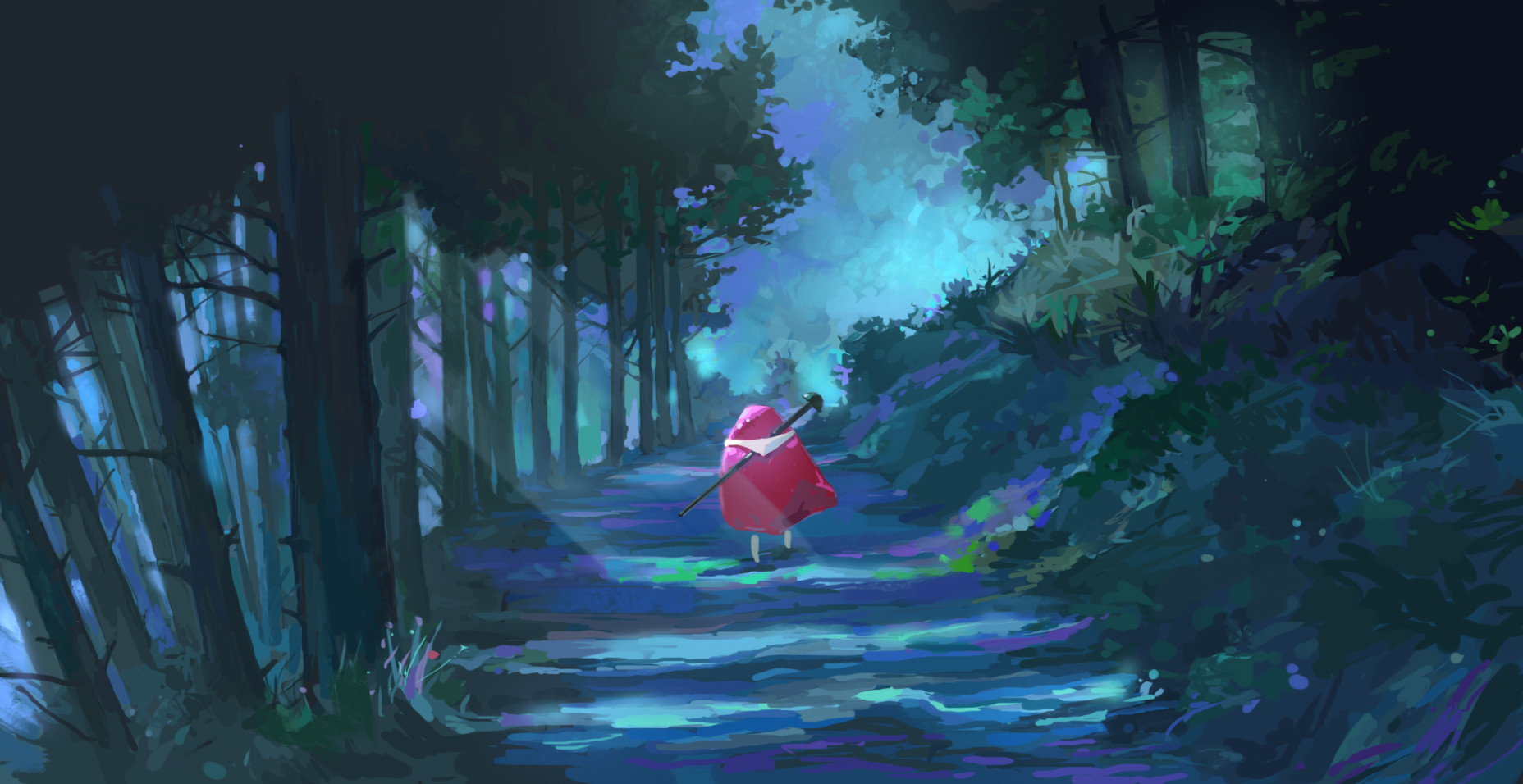 ArtStation - Blue forest