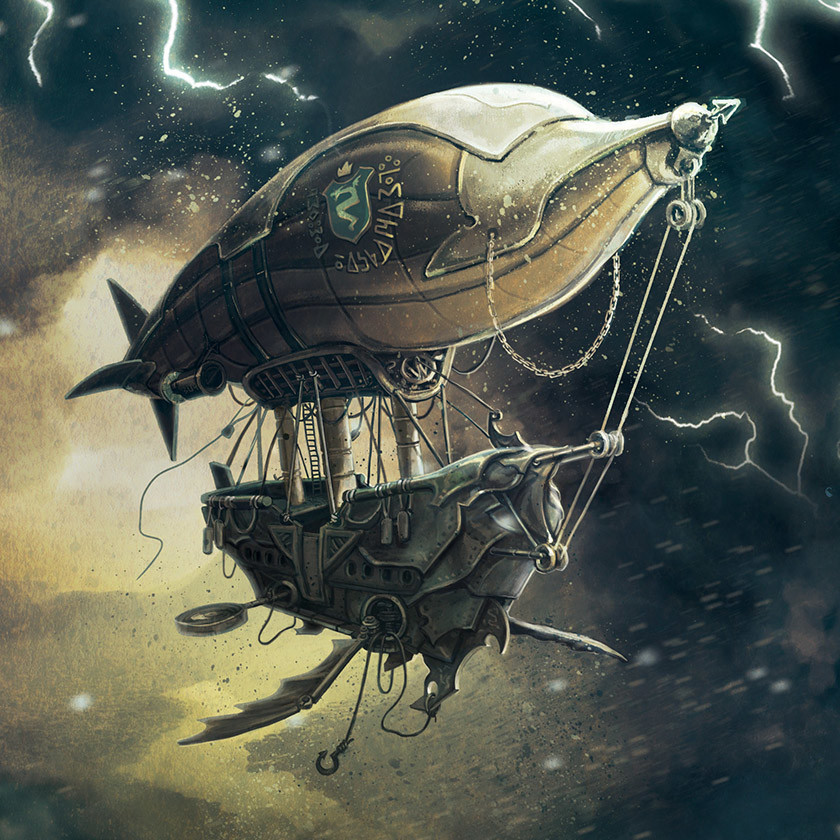 ArtStation - Airship / book cover art