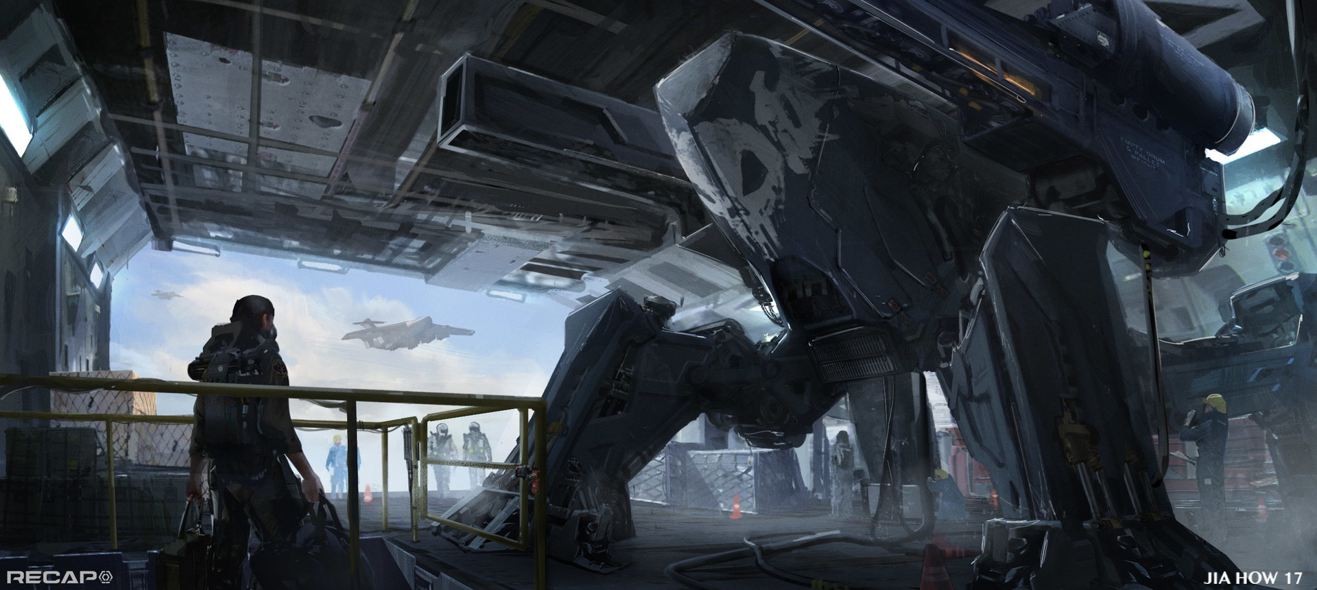 ArtStation - RECAP_ Mobile Mecha Hangar