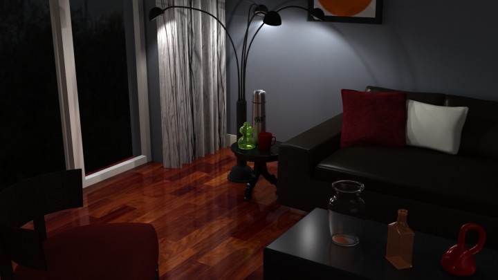 ArtStation - Interior Night Scene