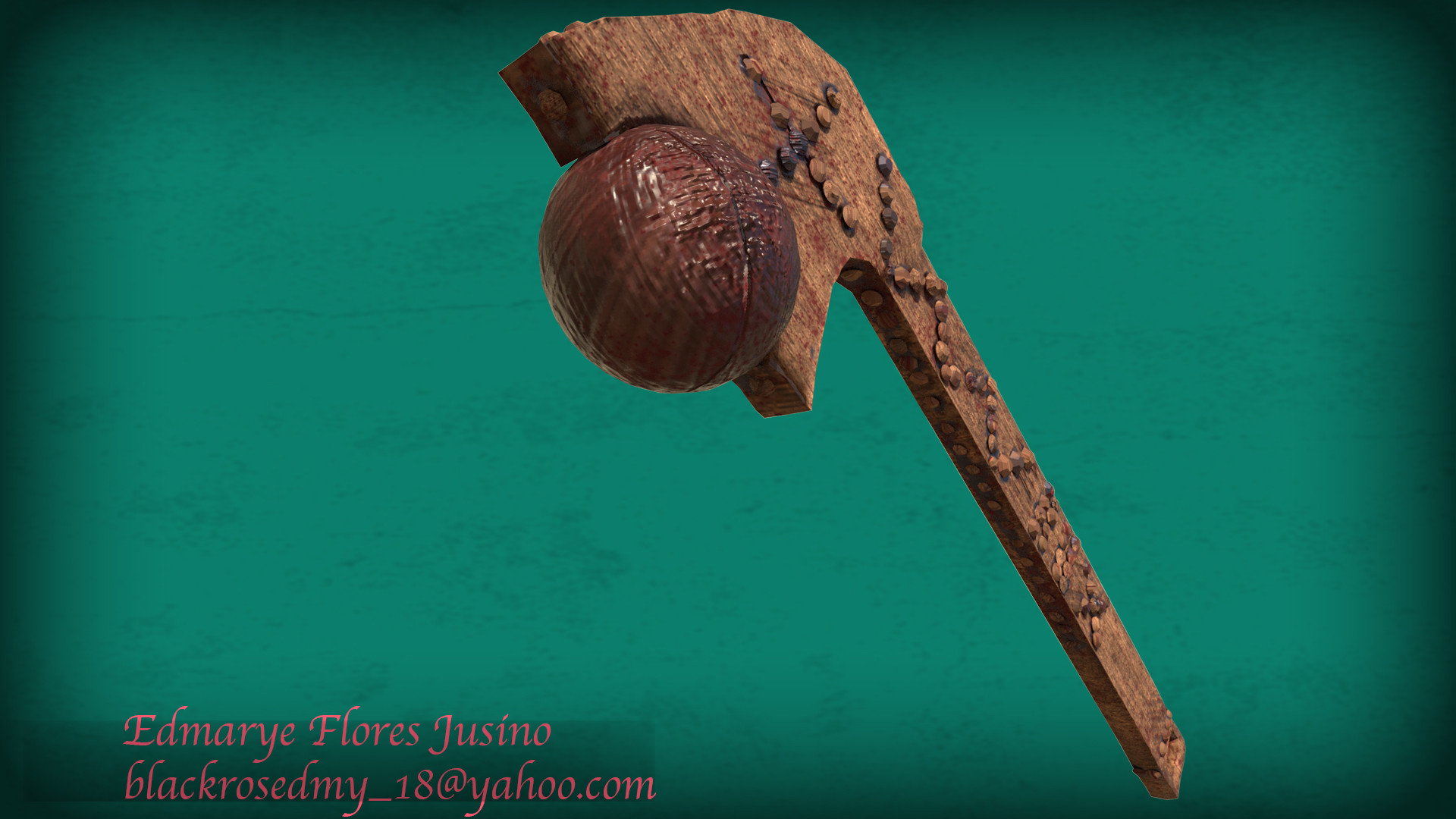 ArtStation - Native American Ball Head War Club Game Asset