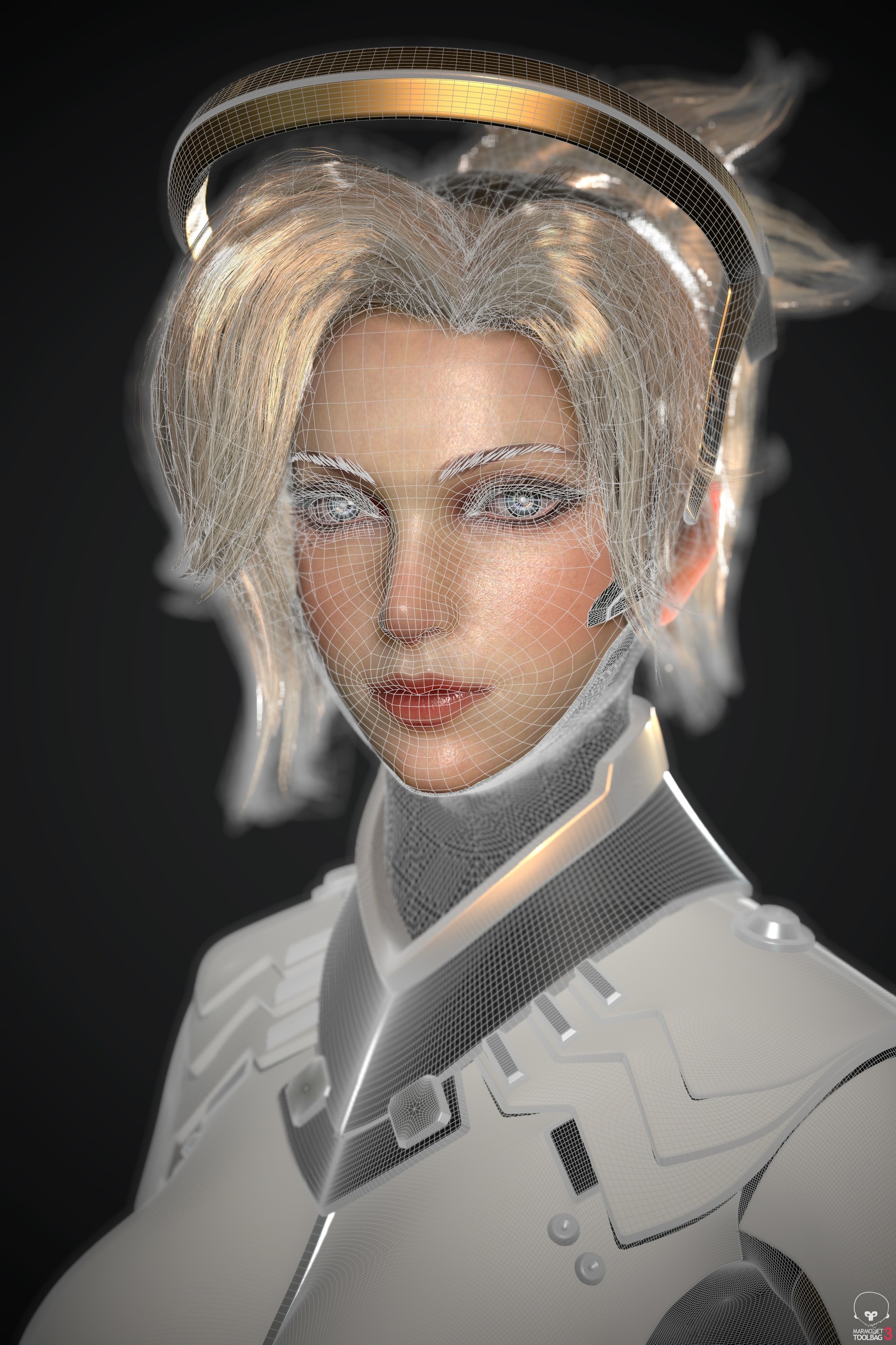 G BIN - Overwatch mercy fan art