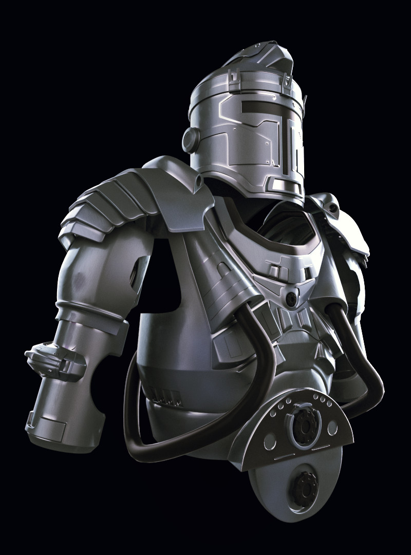 Milyan Yelic - Futuristic knight armor.