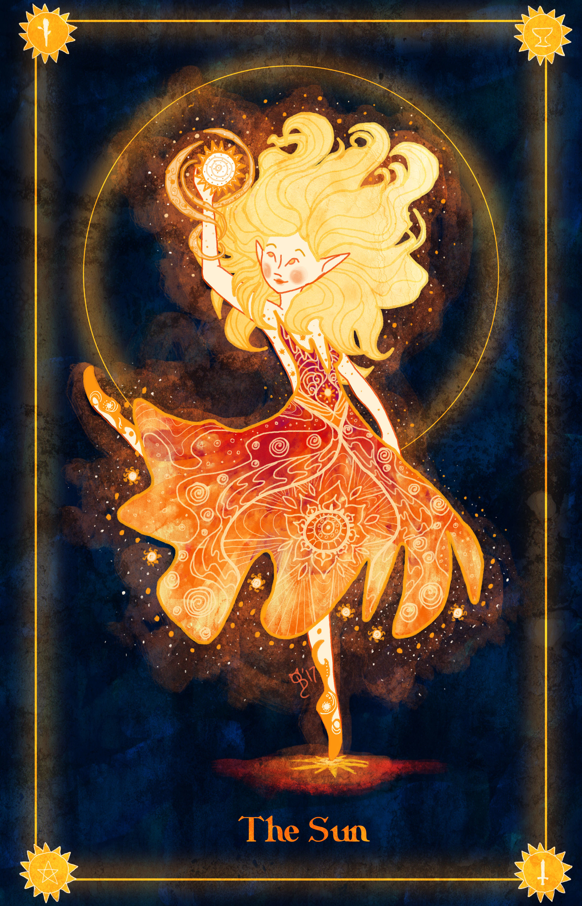 ArtStation - Character Design Challenge July - Tarot (Sun)
