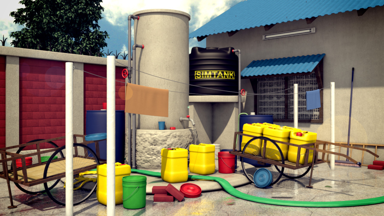 ArtStation - 3D home scene