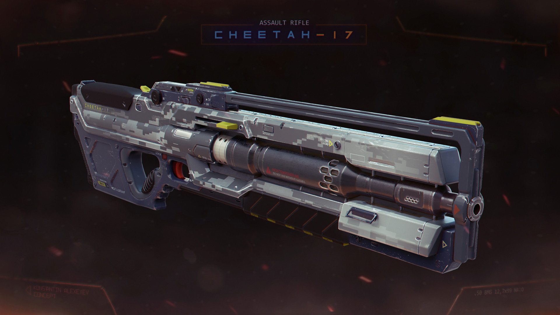 ArtStation - sci-fi Assault Rifle concept