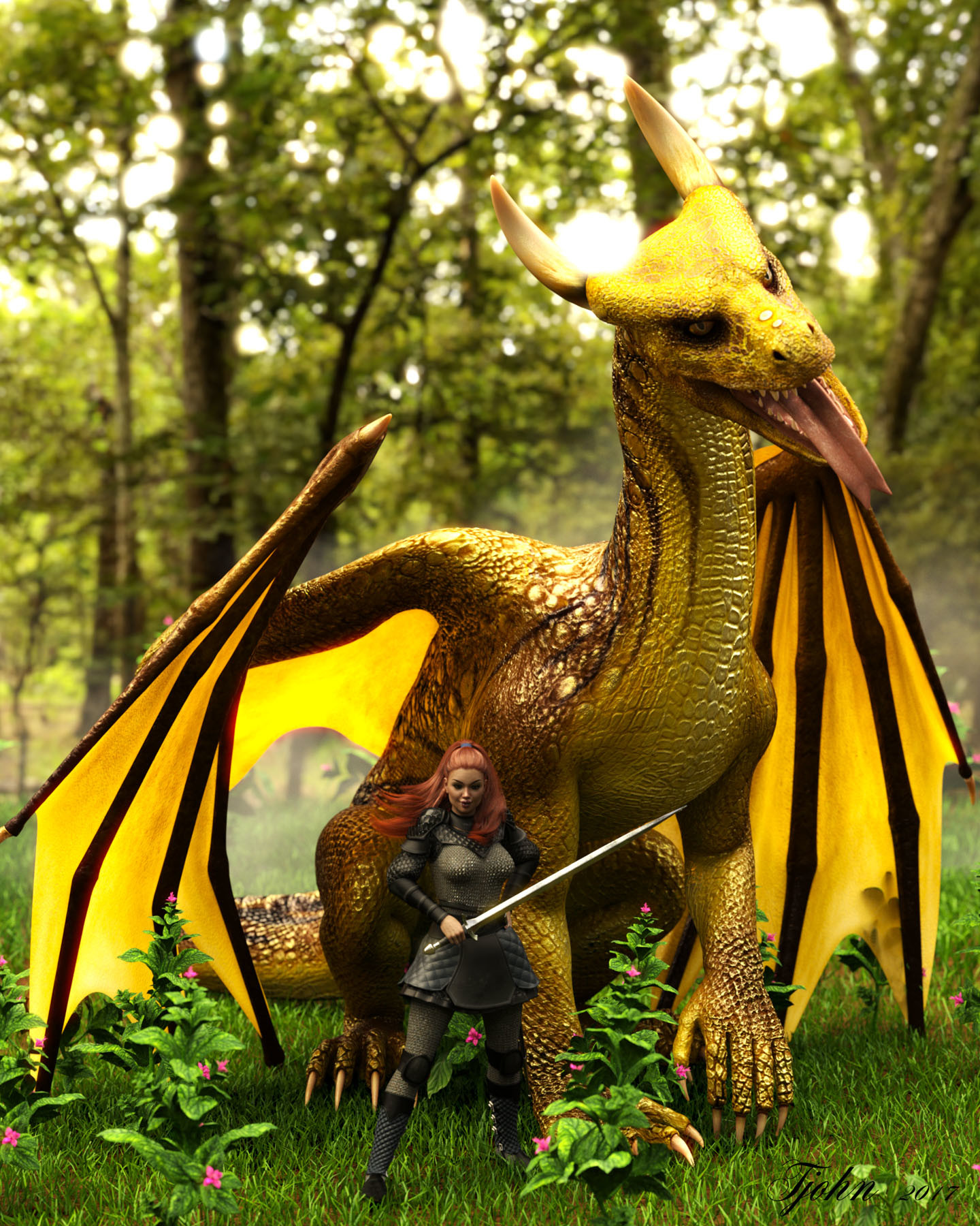 ArtStation - Dragon Warrior