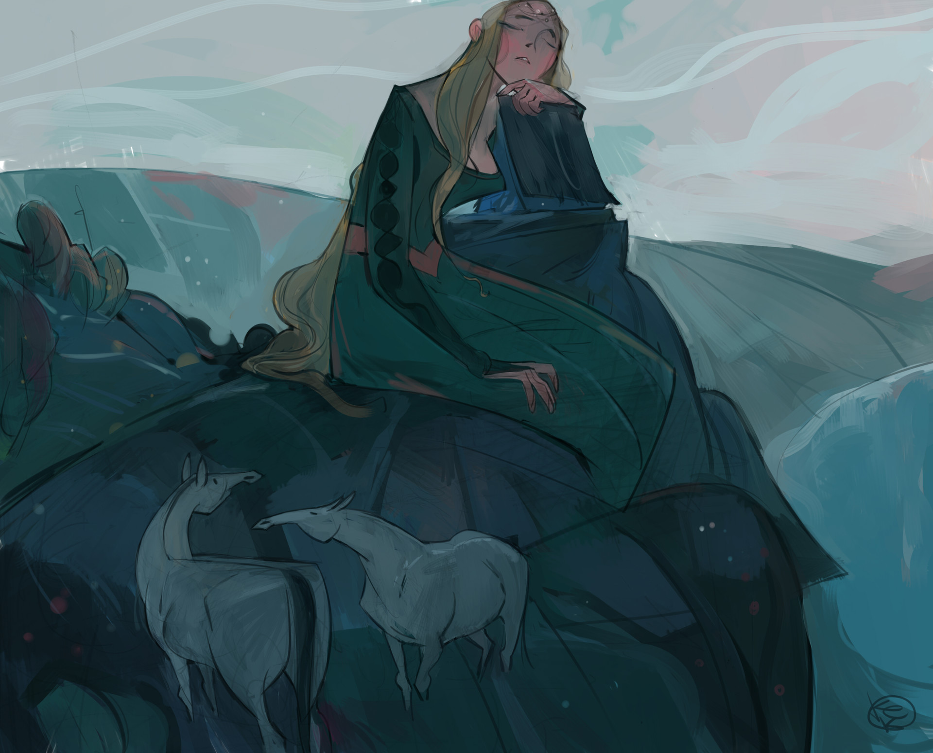 ArtStation - Lonely princess