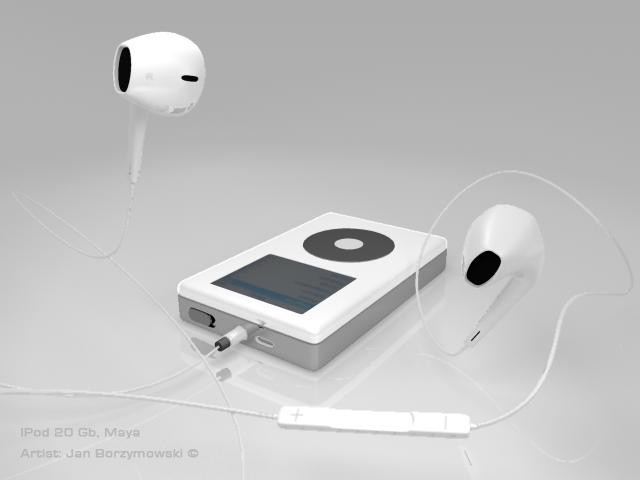 ArtStation - Vintage IPod 20 Gb. Made in Maya