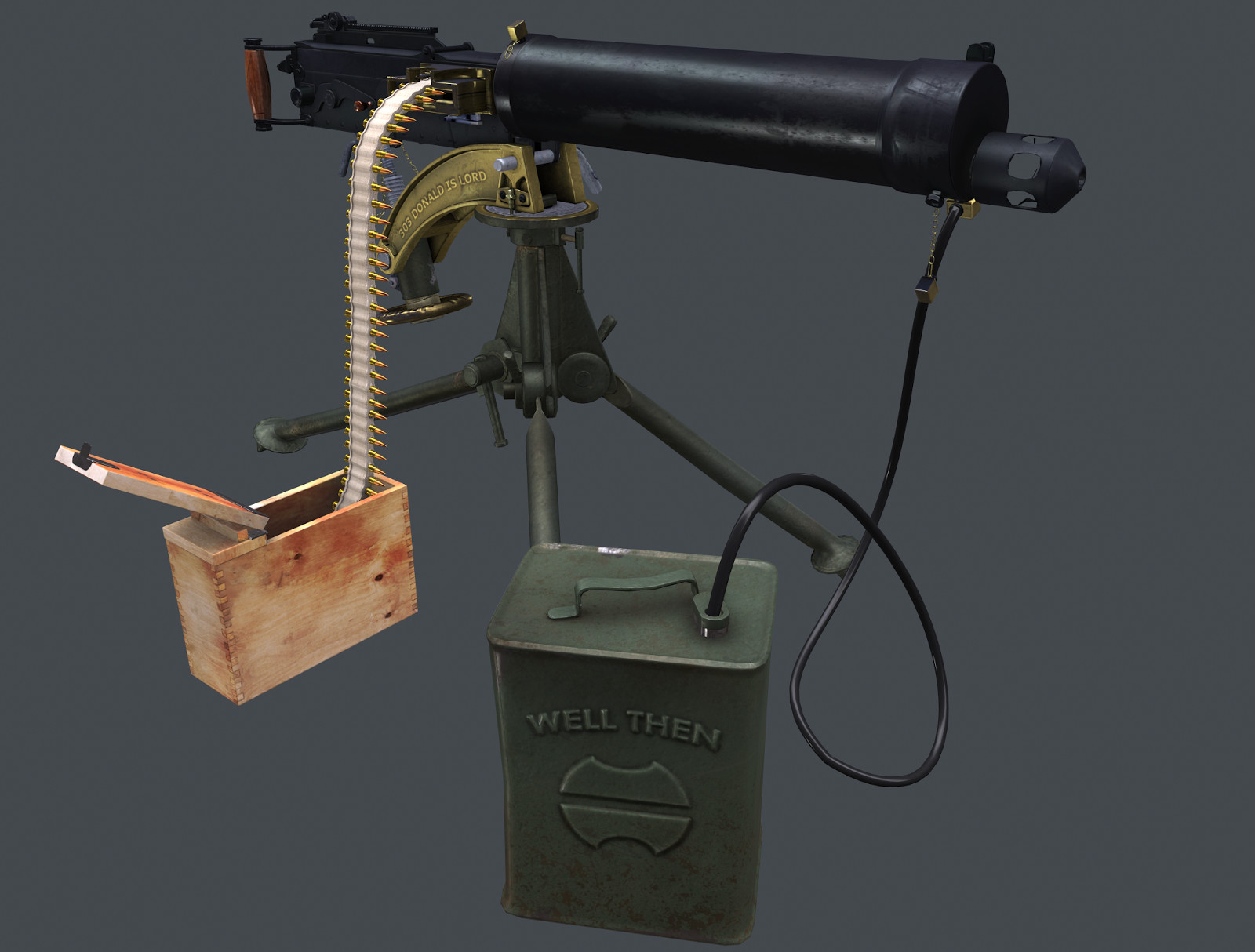 ArtStation - Vickers Gun