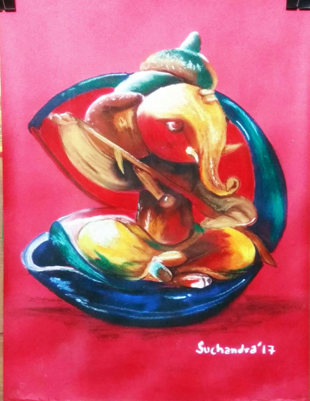 Suchandra Sen - soft pastel artwork